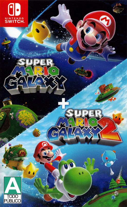 Super Mario Galaxy + Super Mario Galaxy 2 box covers - MobyGames