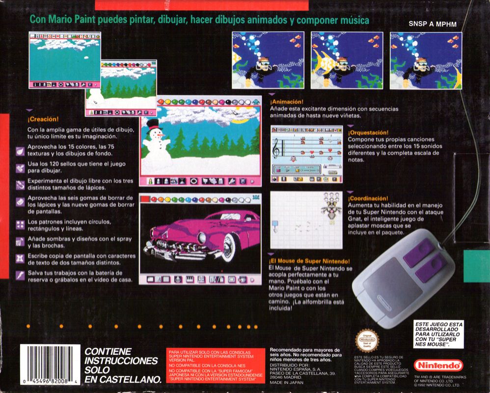 Mario Paint cover or packaging material - MobyGames