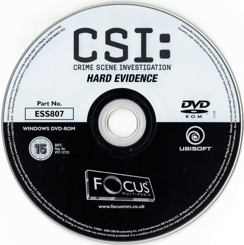 CSI: Crime Scene Investigation - Hard Evidence cover or packaging ...