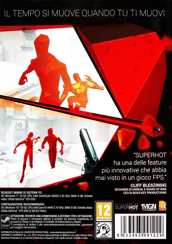 Superhot cover or packaging material - MobyGames