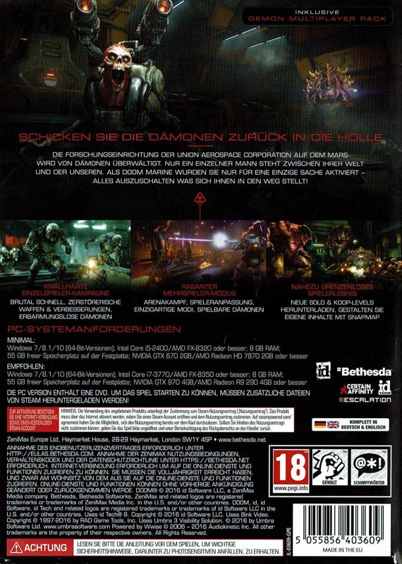 Doom cover or packaging material - MobyGames
