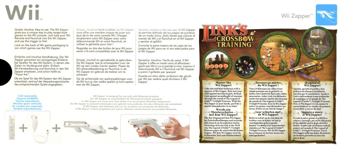 Link's Crossbow Training cover or packaging material - MobyGames