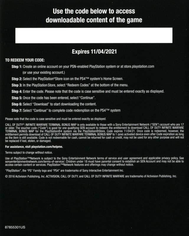 Call of Duty: Infinite Warfare cover or packaging material - MobyGames