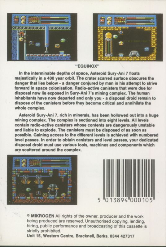 Equinox cover or packaging material - MobyGames