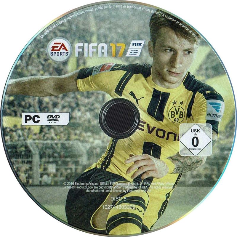 FIFA 17 cover or packaging material - MobyGames