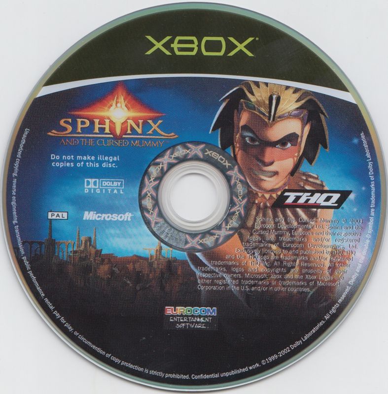 Sphinx and the Cursed Mummy cover or packaging material - MobyGames