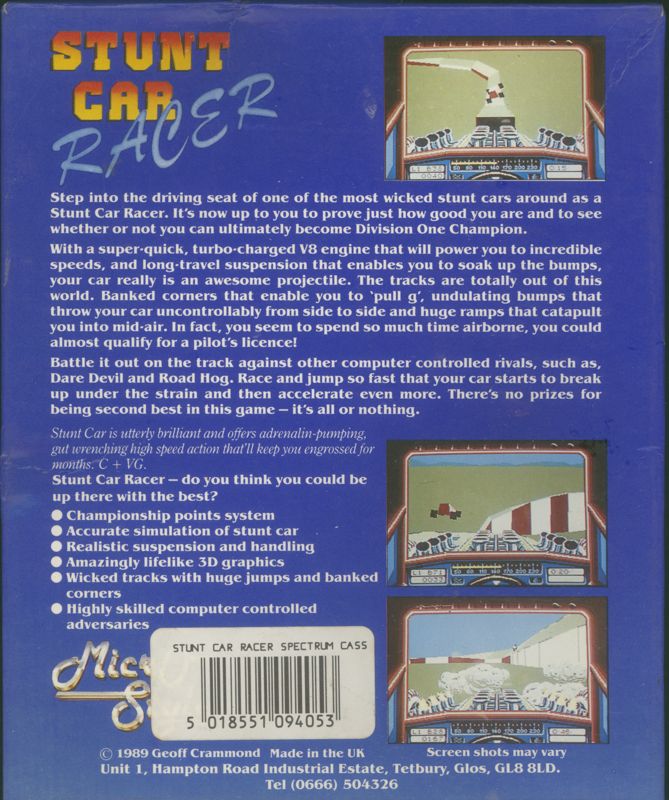 Stunt Track Racer cover or packaging material - MobyGames