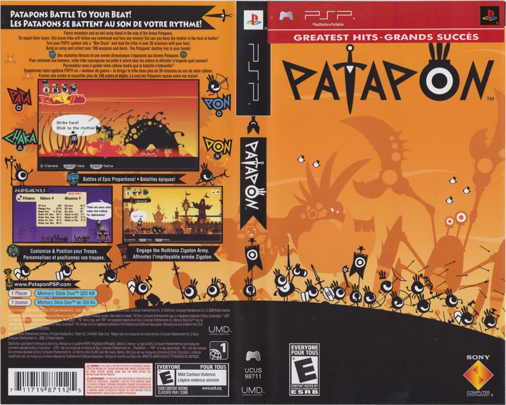 Patapon cover or packaging material - MobyGames