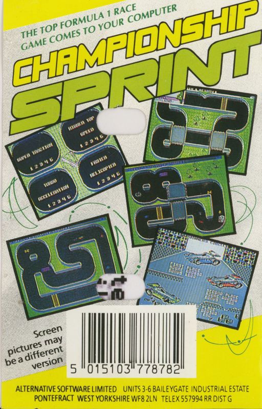 Championship Sprint cover or packaging material - MobyGames