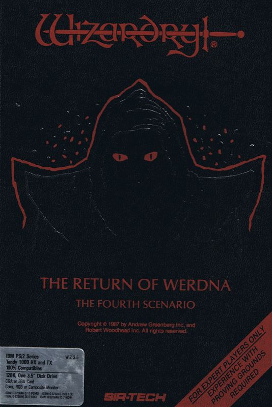 Wizardry: The Return of Werdna - The Fourth Scenario cover or packaging ...
