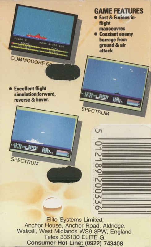 Harrier Attack! cover or packaging material - MobyGames