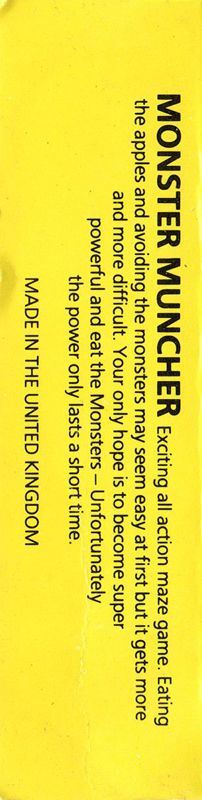 Monster Muncher cover or packaging material - MobyGames
