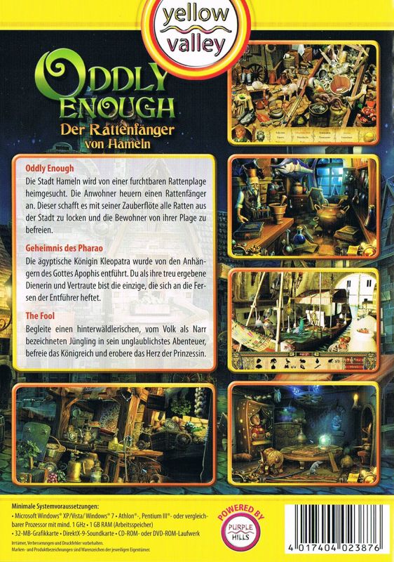 Oddly Enough: Pied Piper cover or packaging material - MobyGames