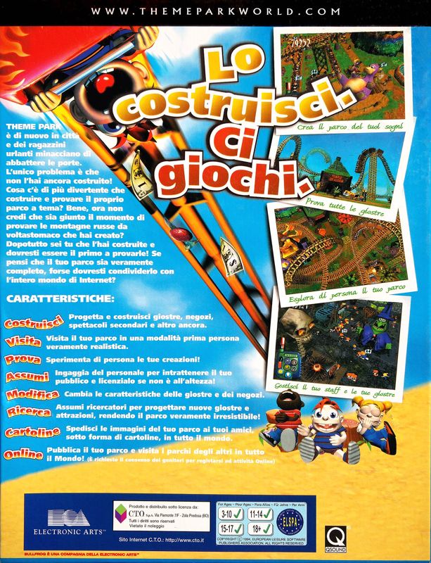 Sim Theme Park cover or packaging material - MobyGames