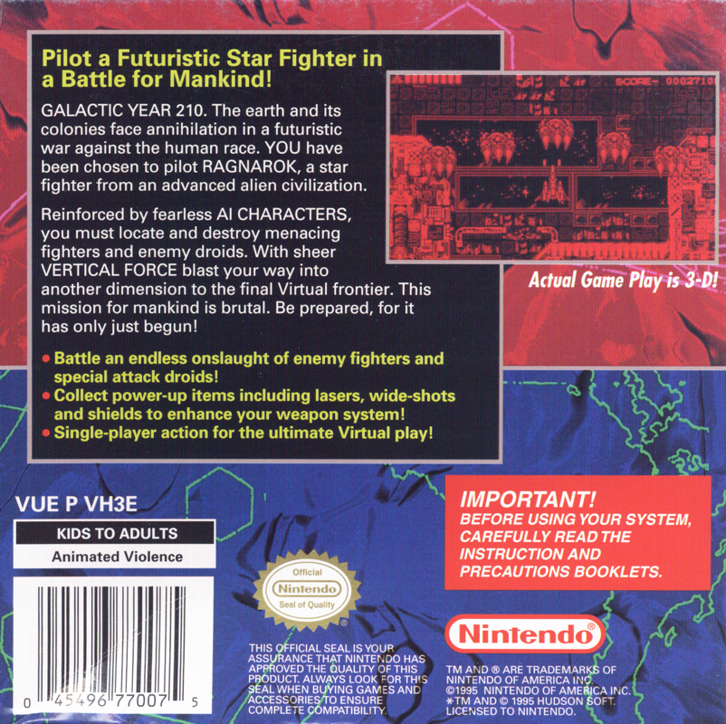 Vertical Force cover or packaging material - MobyGames