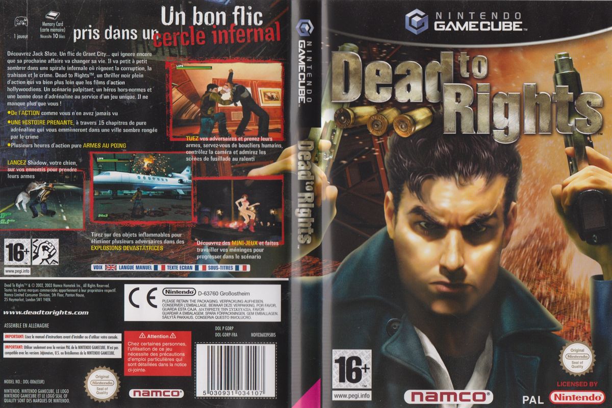 Dead to Rights cover or packaging material - MobyGames