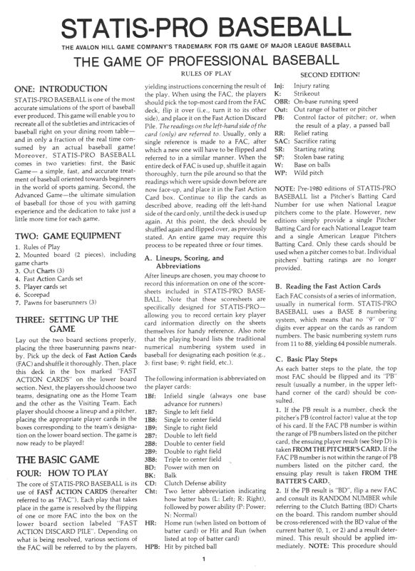 Computer Statis Pro Baseball cover or packaging material - MobyGames