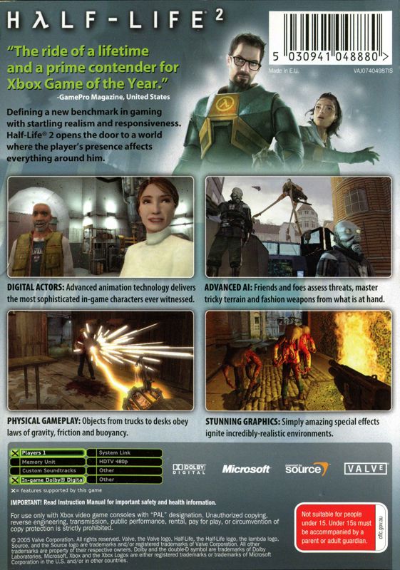 Half-Life 2 cover or packaging material - MobyGames