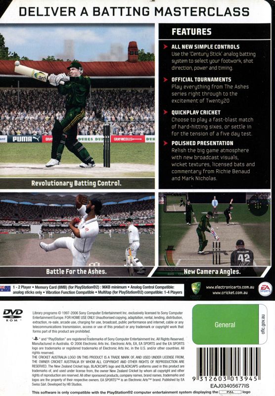 Cricket 07 cover or packaging material - MobyGames