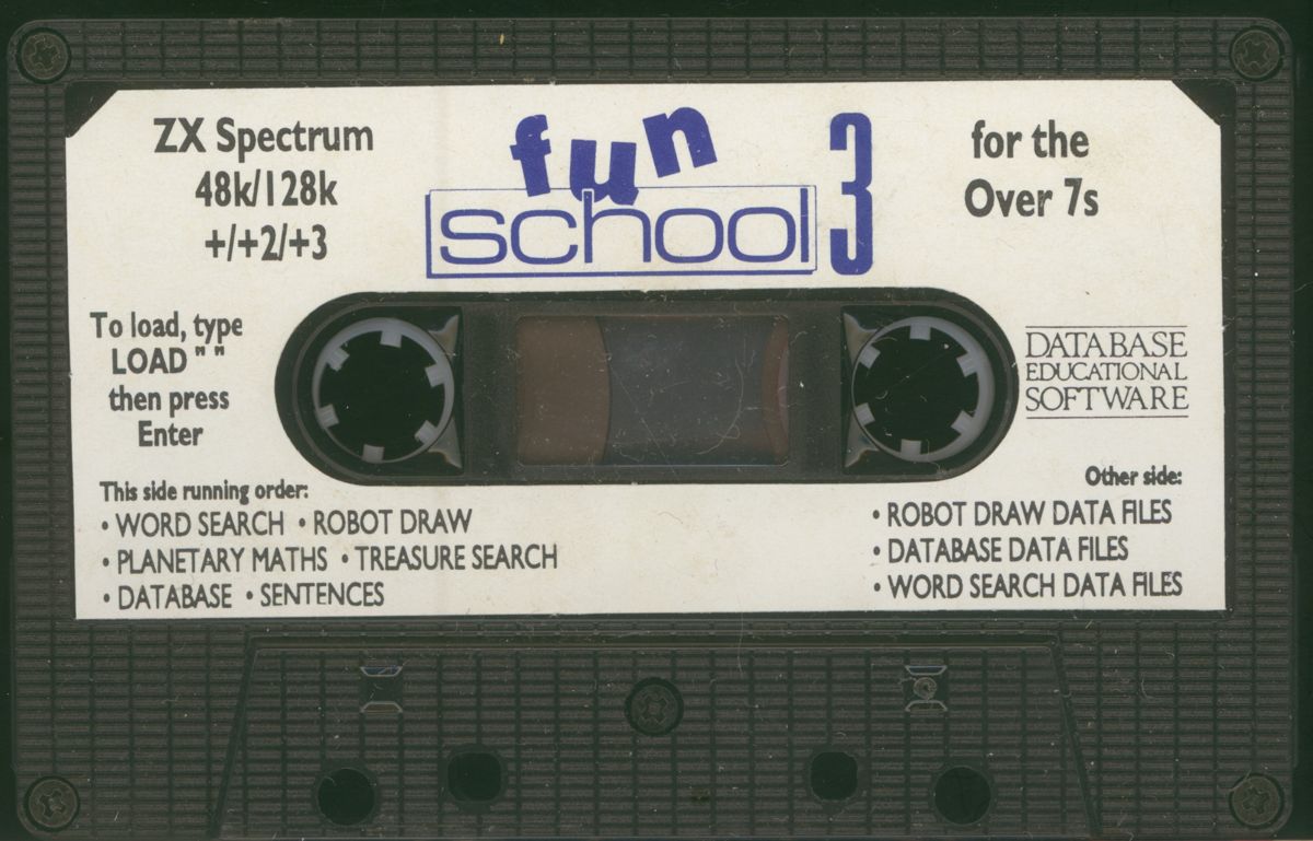 Fun School 3: for the over 7s cover or packaging material - MobyGames