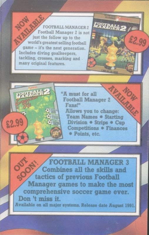 Football Manager: World Cup Edition 1990 cover or packaging material ...