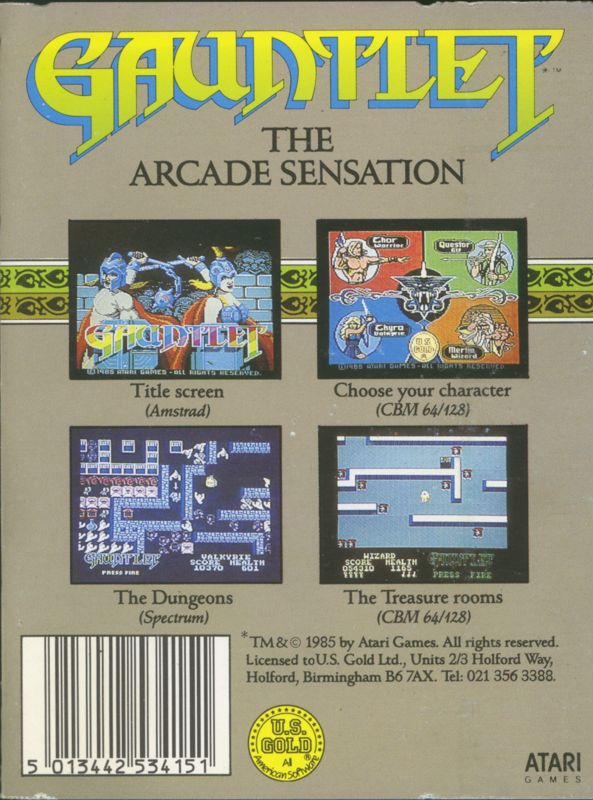 Gauntlet cover or packaging material - MobyGames