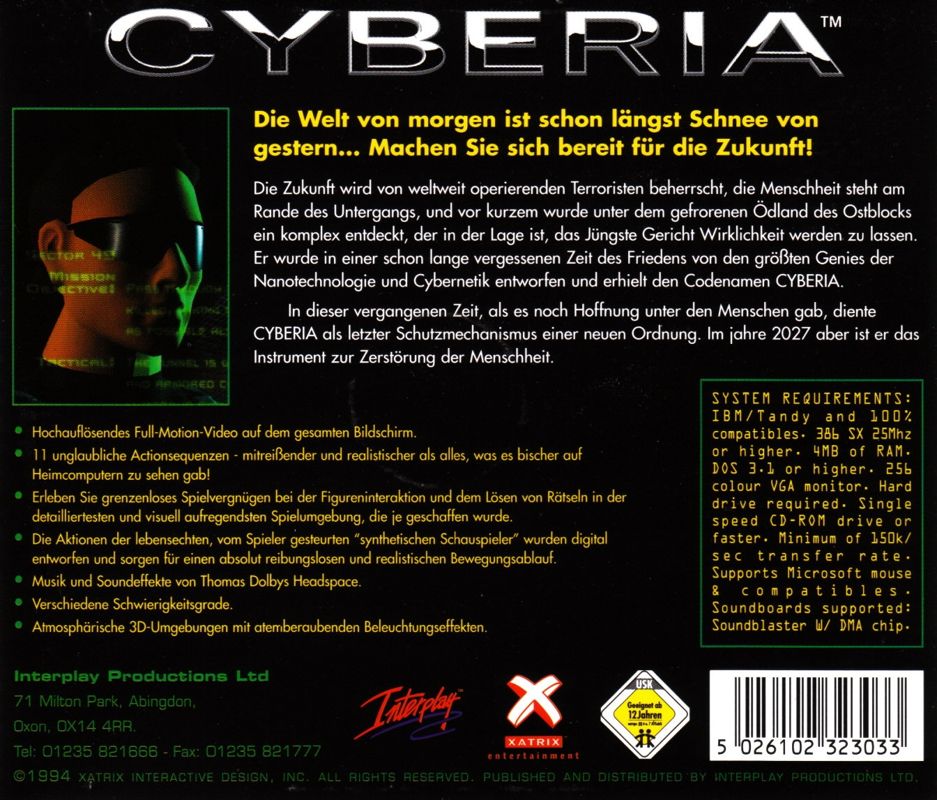 Cyberia cover or packaging material - MobyGames