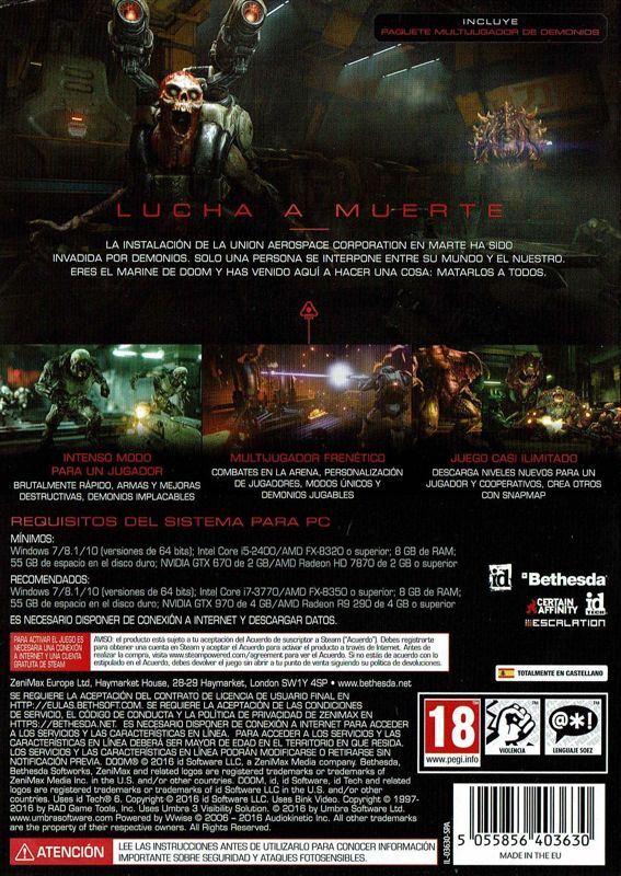 Doom cover or packaging material - MobyGames