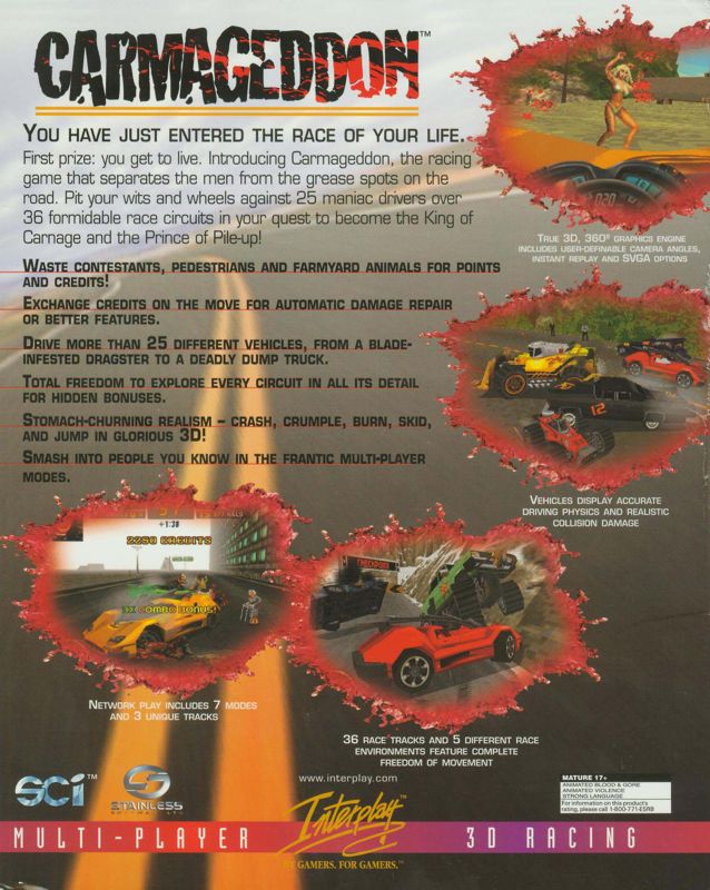 Carmageddon cover or packaging material - MobyGames