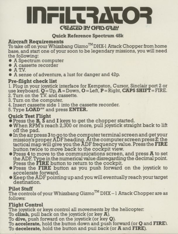 Infiltrator cover or packaging material - MobyGames