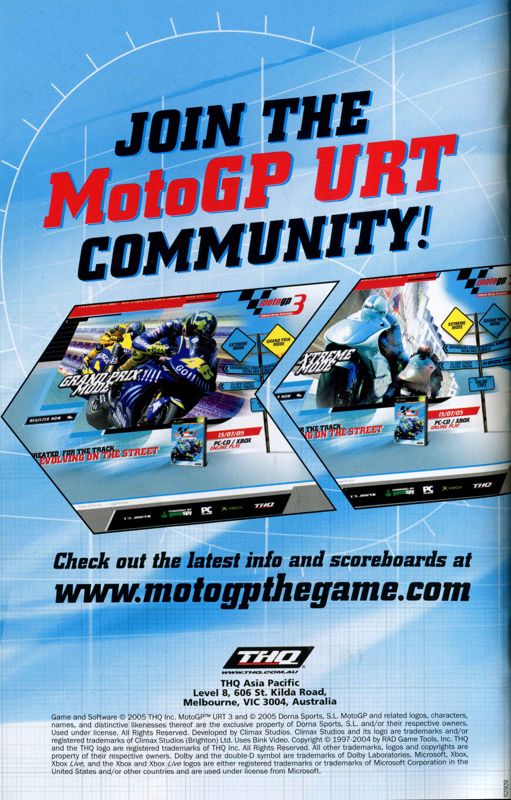 MotoGP: Ultimate Racing Technology 3 cover or packaging material ...