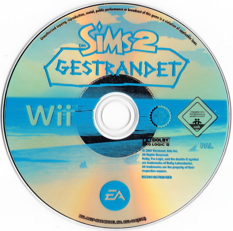 The Sims 2: Castaway cover or packaging material - MobyGames