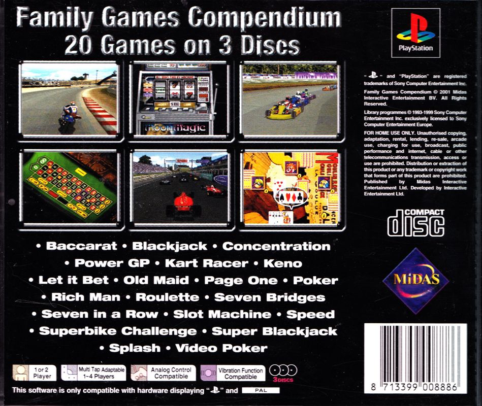 Family Games Compendium cover or packaging material - MobyGames