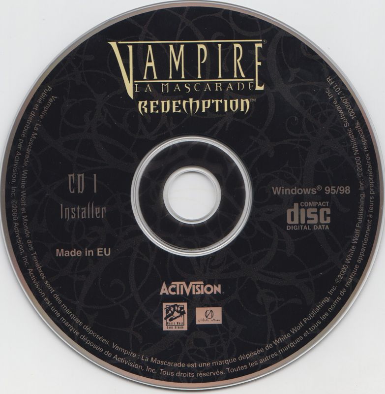 Vampire: The Masquerade - Redemption cover or packaging material ...
