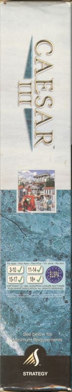 Caesar III cover or packaging material - MobyGames