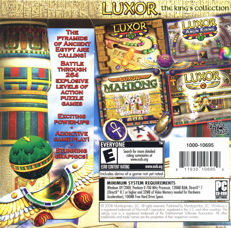 Luxor: The King's Collection (4 Games in One) cover or packaging ...