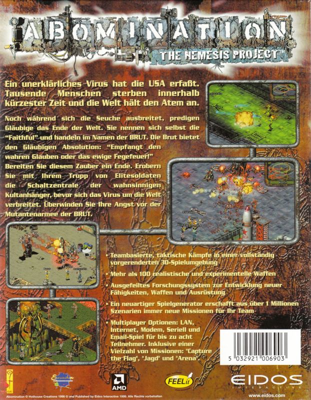 Abomination cover or packaging material - MobyGames