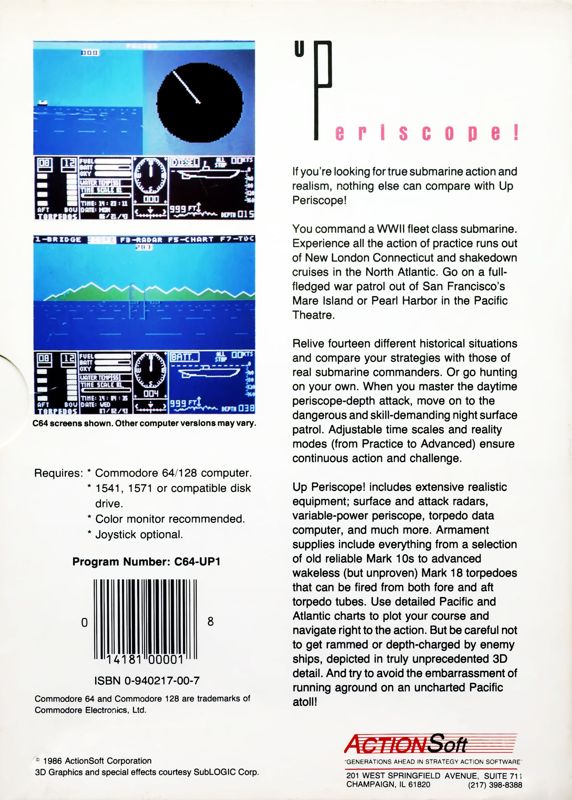 Up Periscope! cover or packaging material - MobyGames