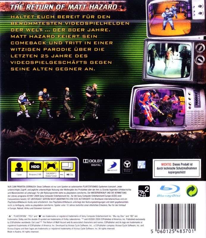 Eat Lead: The Return of Matt Hazard cover or packaging material - MobyGames