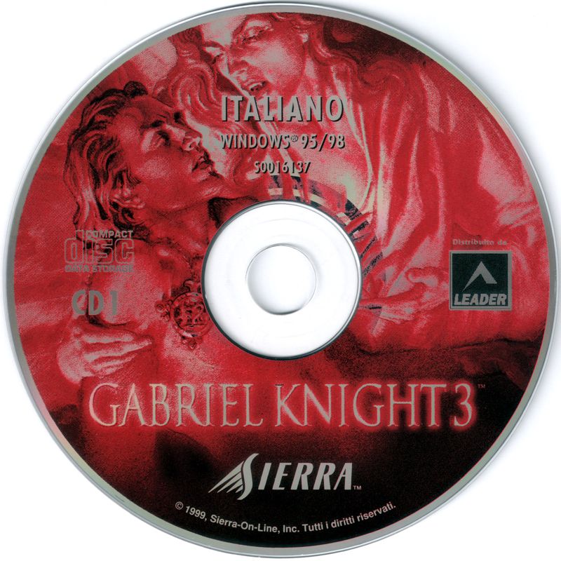 Gabriel Knight 3: Blood of the Sacred, Blood of the Damned cover or ...