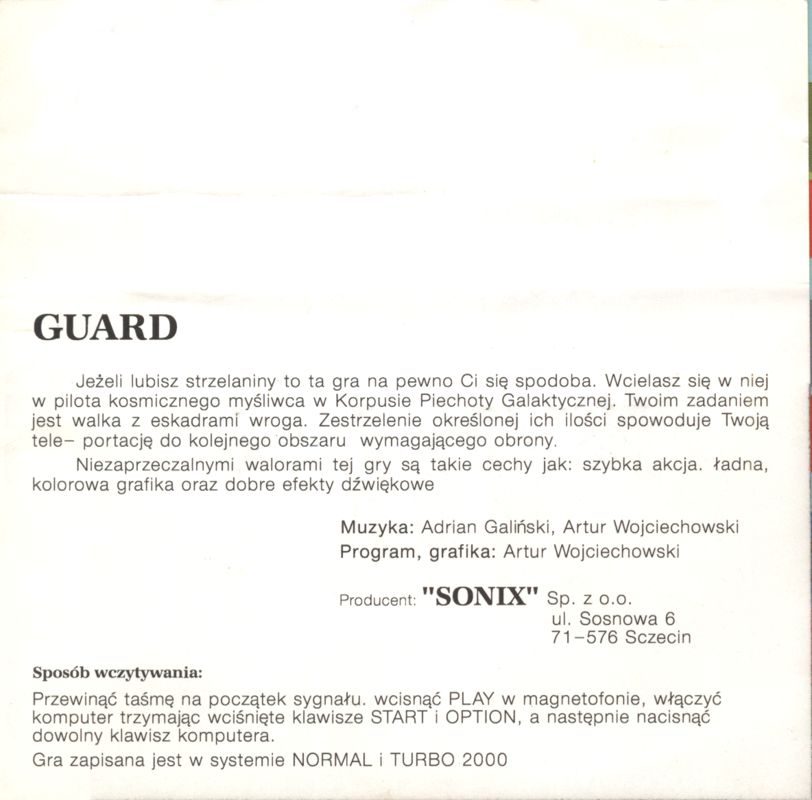 Guard cover or packaging material - MobyGames