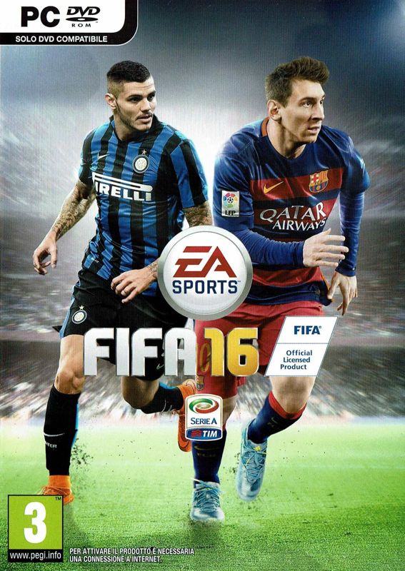 FIFA 16 cover or packaging material - MobyGames