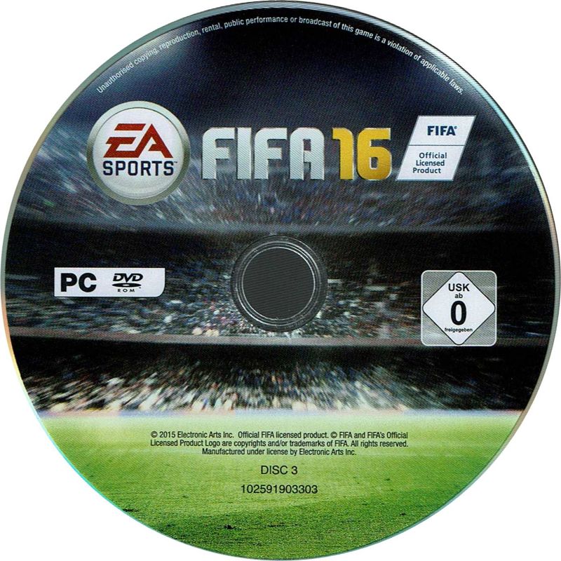 FIFA 16 cover or packaging material - MobyGames