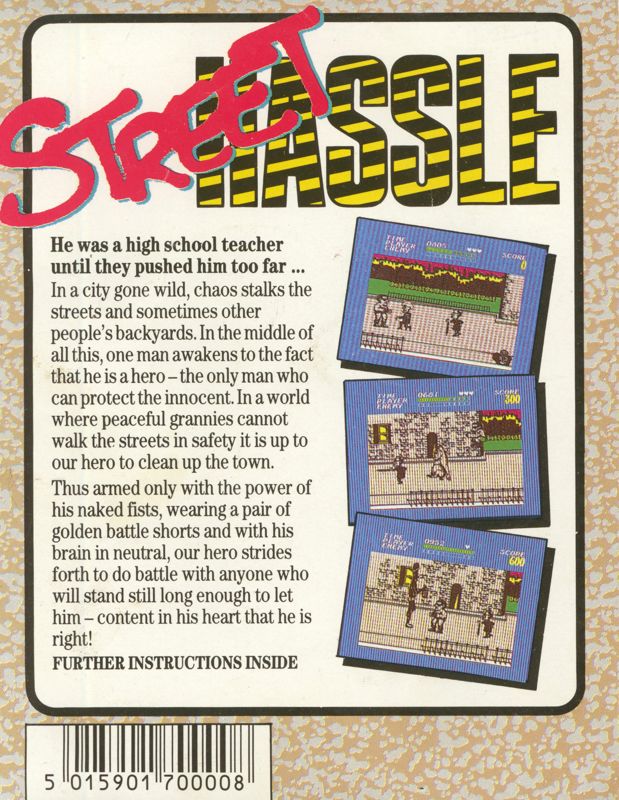 Bad Street Brawler cover or packaging material - MobyGames