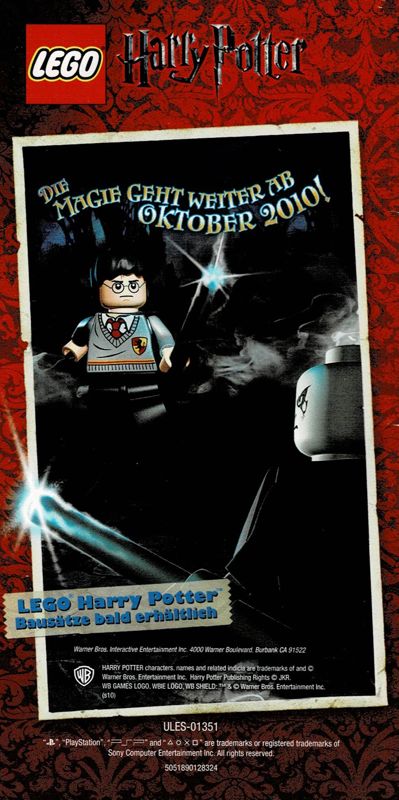 LEGO Harry Potter: Years 1-4 cover or packaging material - MobyGames