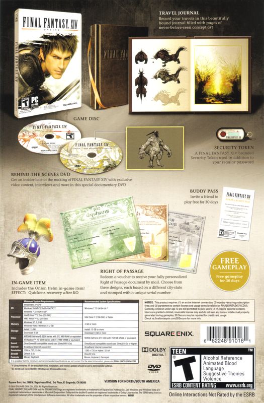 Final Fantasy XIV Online (Collector's Edition) cover or packaging ...