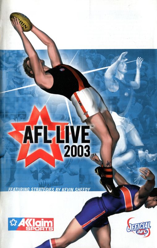 AFL Live 2003 cover or packaging material - MobyGames