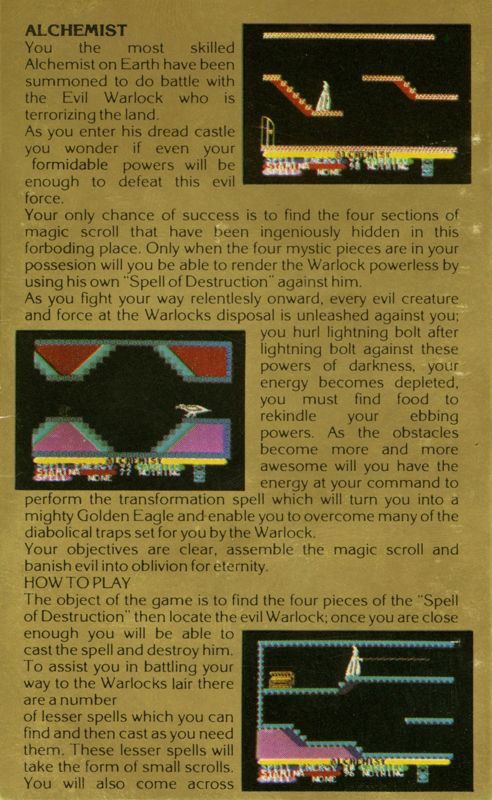 Alchemist cover or packaging material - MobyGames