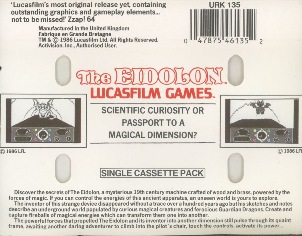 The Eidolon cover or packaging material - MobyGames