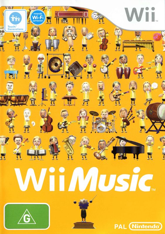 Wii Music cover or packaging material - MobyGames